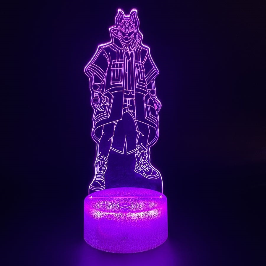 Fortnite Drift 3D lampe ⎮Perfekt til gaming entusiaster