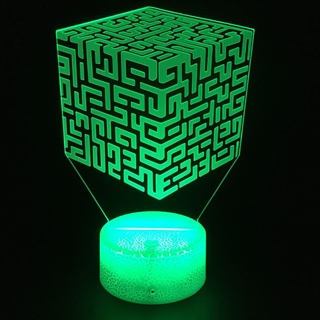 Creeper Minecraft 3D Lampe - Fjernbetjening - Dæmpbar