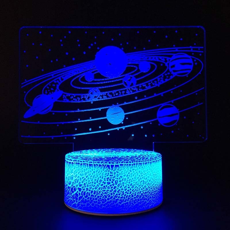 Solar system 3D lampe