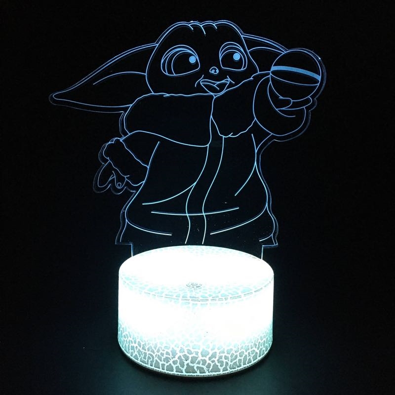 Yoda LED 3D lampe - Stort udvalg af LED 3D lamper