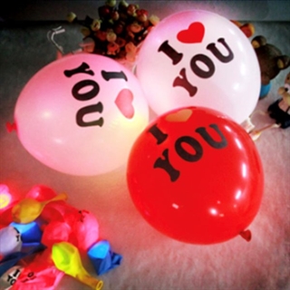 LED Balloner I Love You ⎮Balloner med lys - ledide.dk